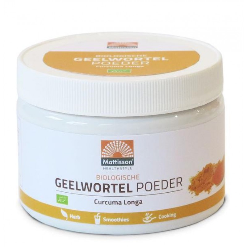 Curcuma Longa - Geelwortel Poeder - BIO - Mattisson - NatuurlijkVoordeel.nl Curcuma Longa - Geelwortel Poeder - BIO - Mattisson - NatuurlijkVoordeel.nl